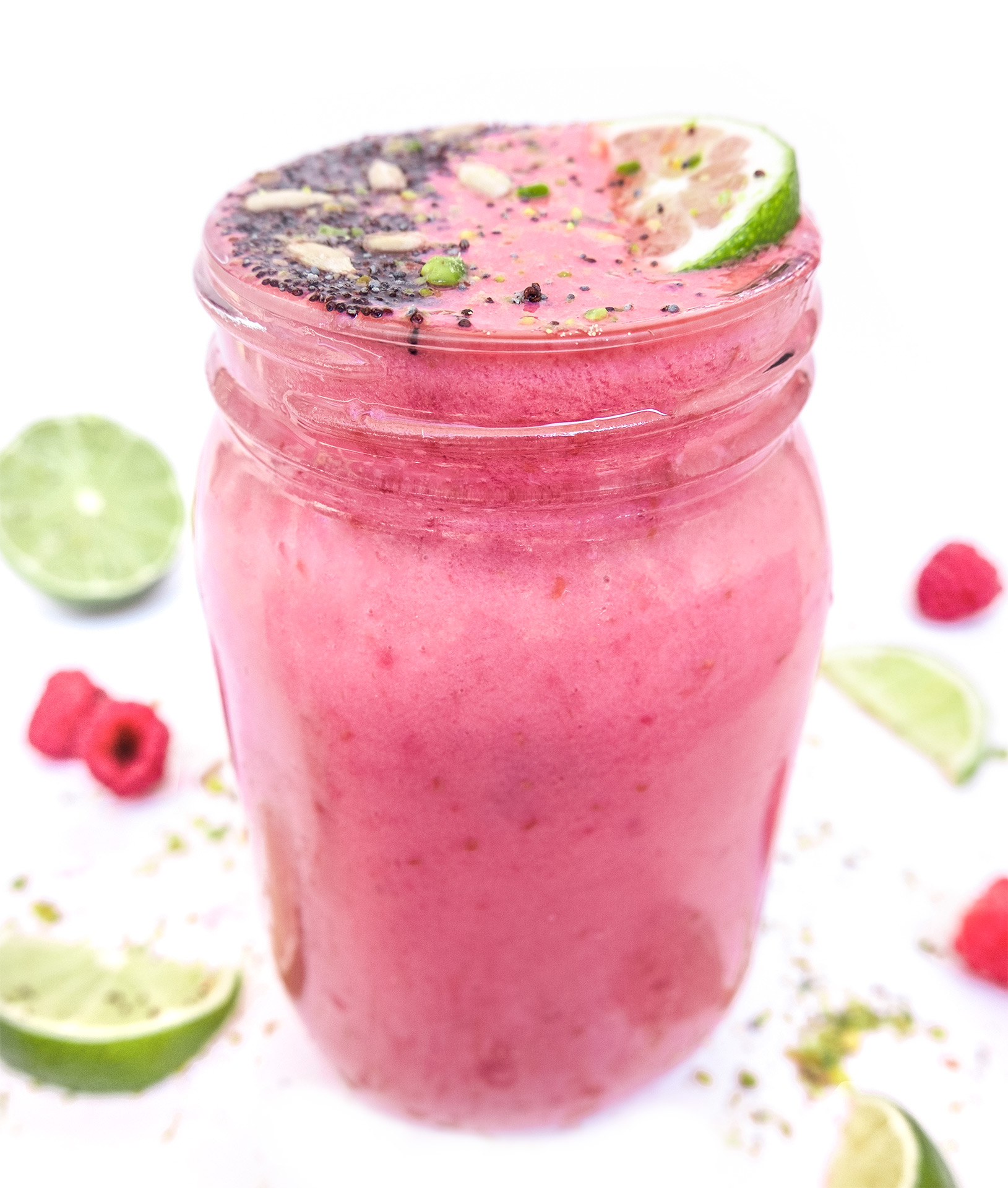 Шейк с малини и лайм / Raspberry & Lime Shake | Кукуряк