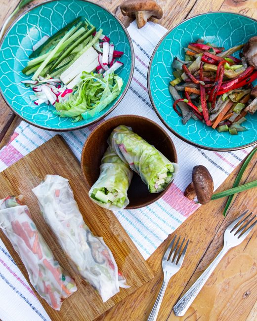 Зеленчукови рулца с оризови кори / Vegetable Rice Paper Rolls | Кукуряк