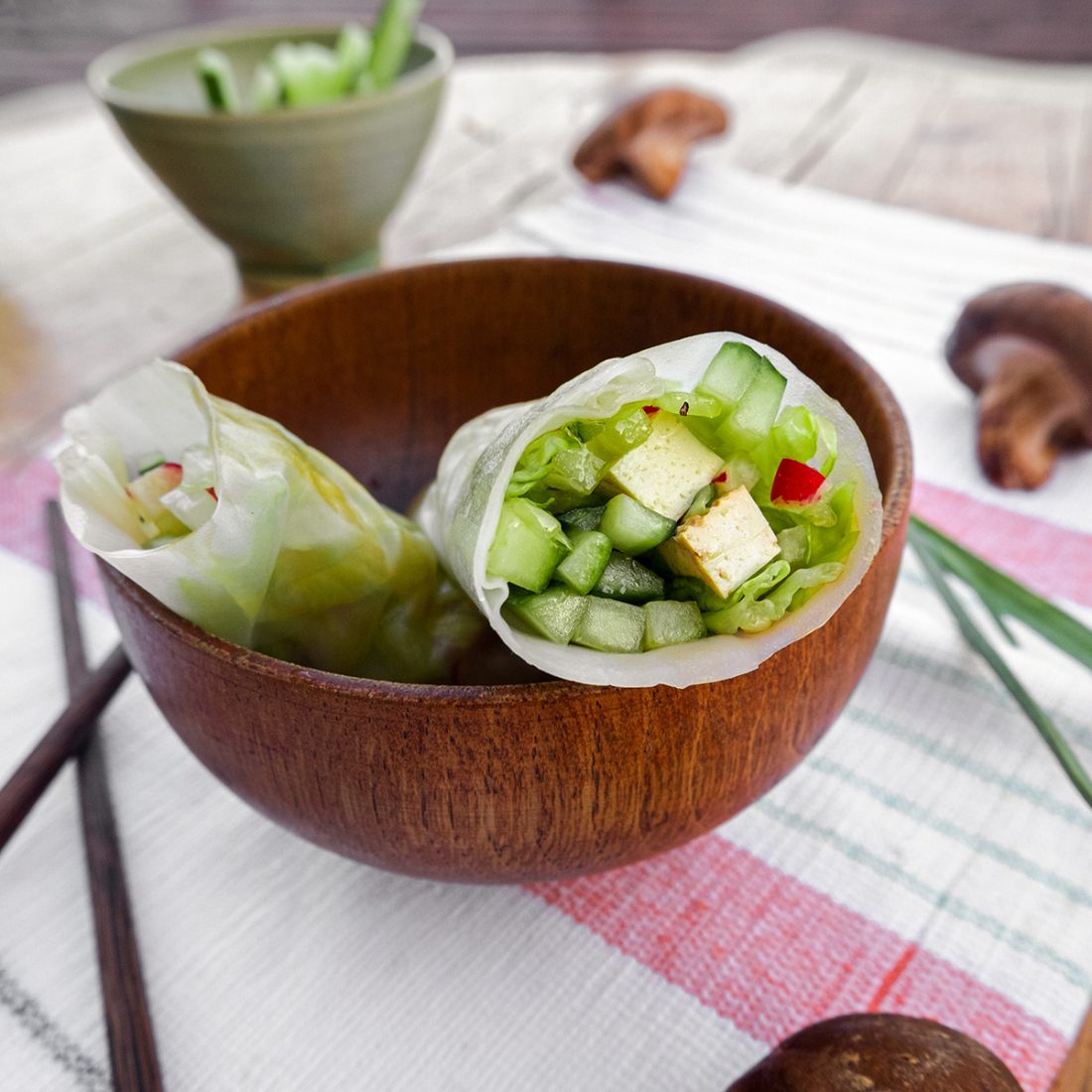 Зеленчукови рулца с оризови кори / Vegetable Rice Paper Rolls | Кукуряк