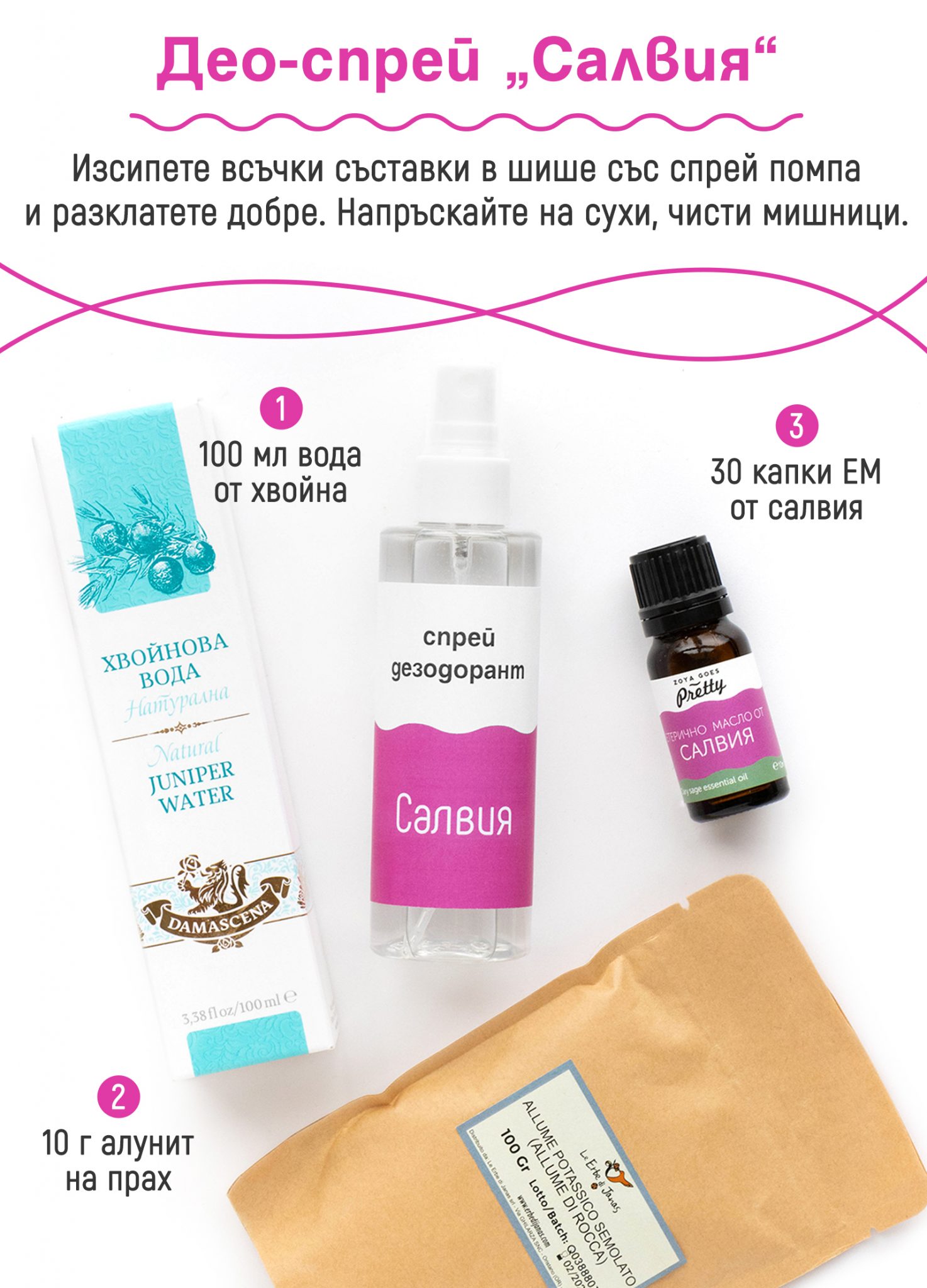 Део-спрей „Салвия“ / Deo Spray „Salvia“ | Кукуряк