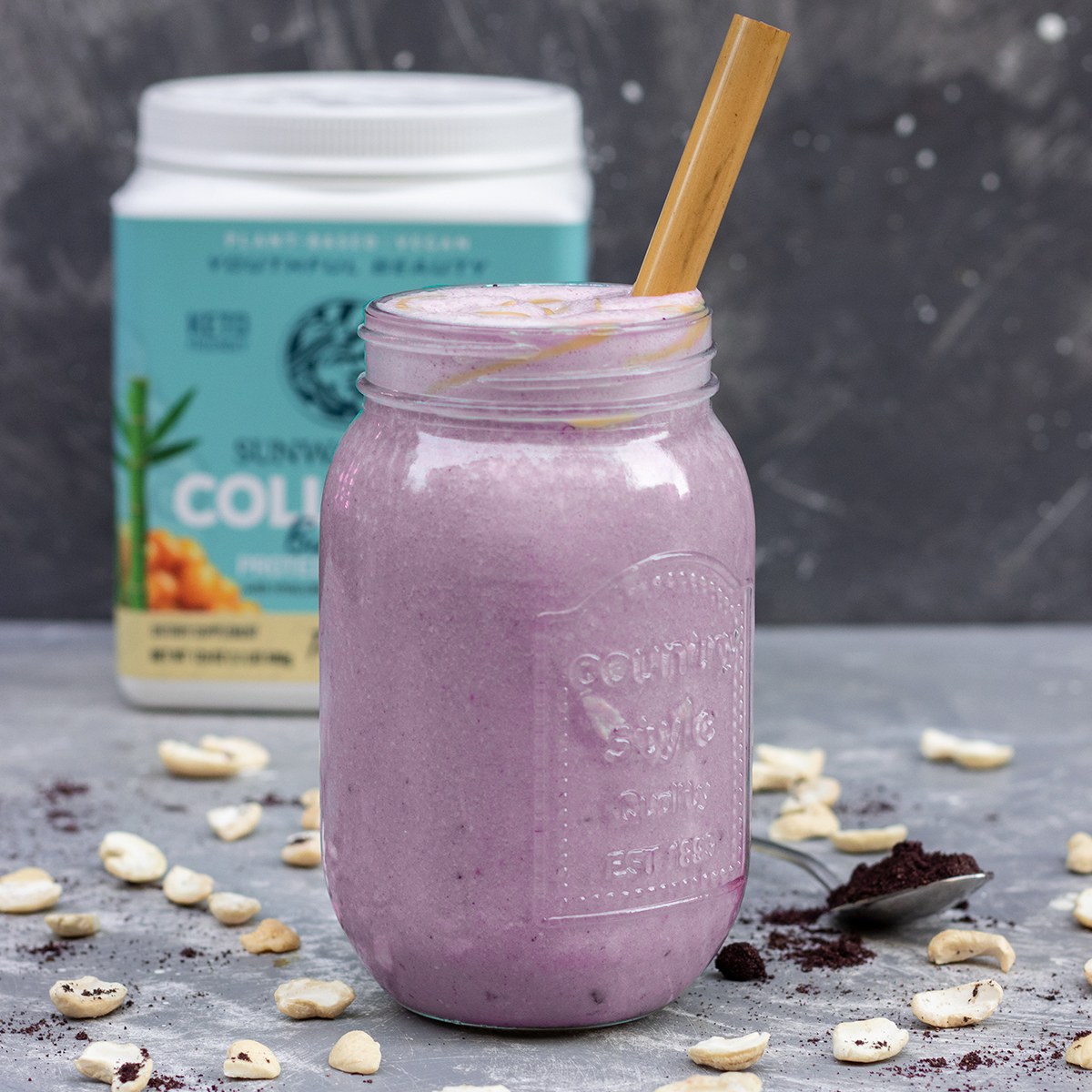 Протеинов шейк с маки бери / Protein Maqui Berry Shake | Кукуряк