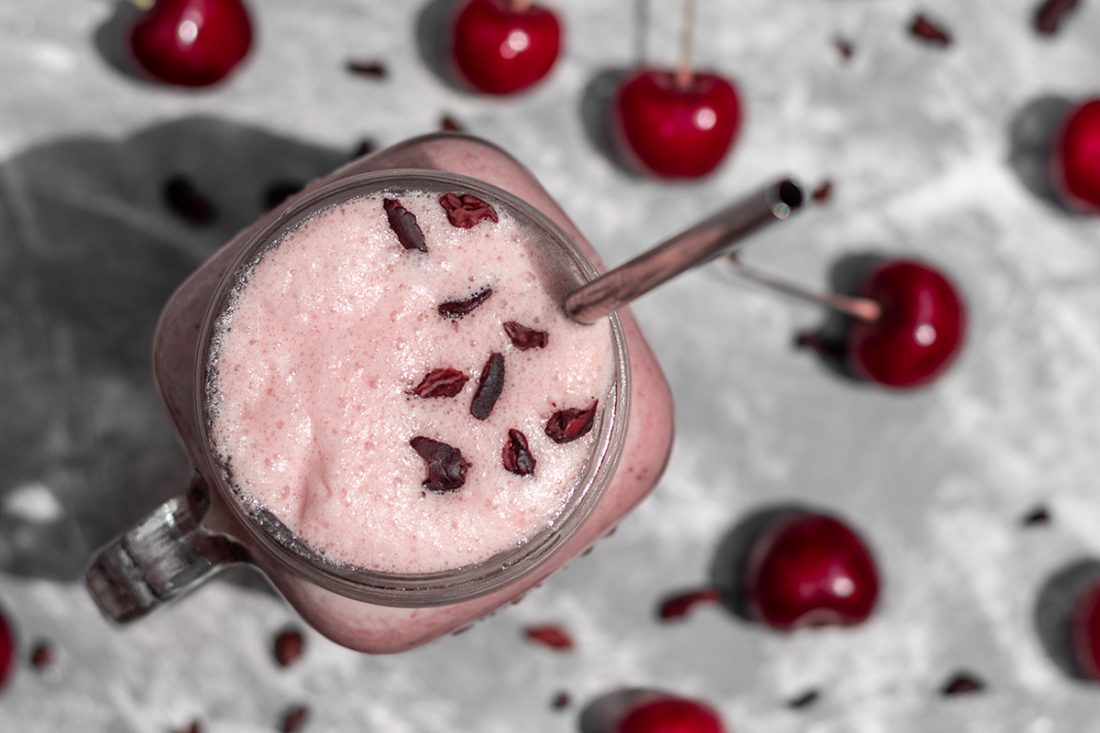 Черешов шейк с лайм / Cherry & Lime Shake | Кукуряк