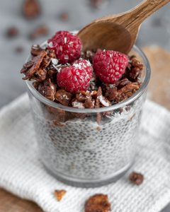 Хрупкав чиа пудинг с малини / Crunchy Chia Pudding with Raspberries ...