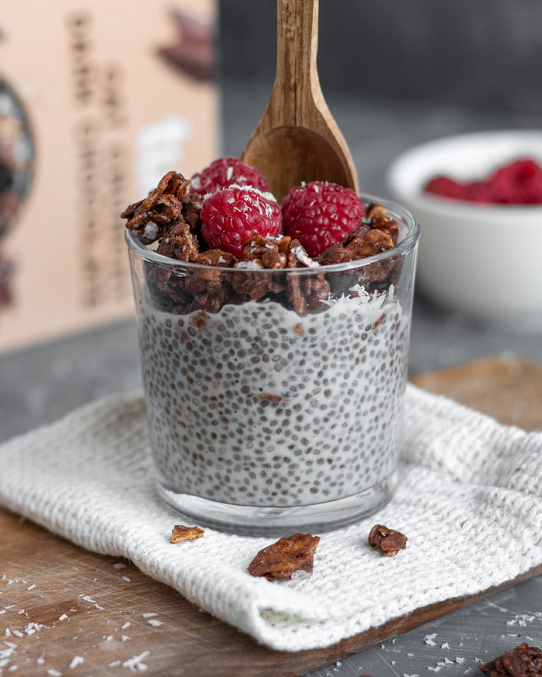 Хрупкав чиа пудинг с малини / Crunchy Chia Pudding with Raspberries ...