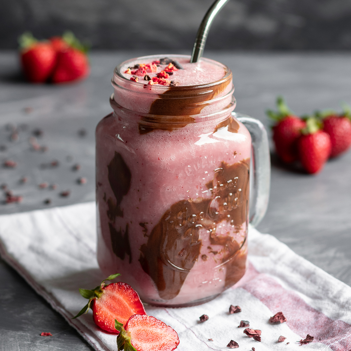 Ягодов шейк с шоколад / Strawberry Choco Shake | Кукуряк